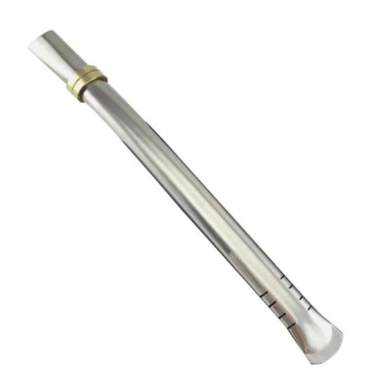 Bomba De Tereré 16cm De Aço Inox Com Sobrecano De Bronze Old Barn ...