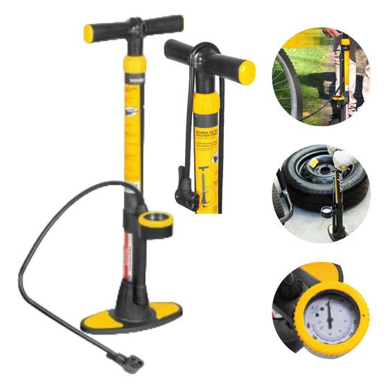 Bomba Encher Pneu Profissional 60 Cm Manual Bike Moto Carro - Vonder - Bomba de Ar - Magazine Luiza