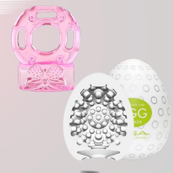 Bomba Peniana com Anel Peniano com vibro Kit potencializador Masculino ...