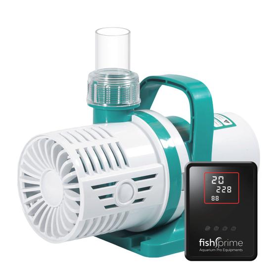 Bomba Submersa/Anfíbia AC 20000 L/H Com Controladora Aquário Lago ...