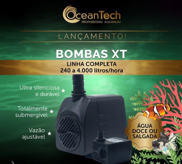 Bomba Submersa Ocean Tech XT3000 - 3000 L/H - 220V - OceanTech - Bomba de Água para Aquário ...