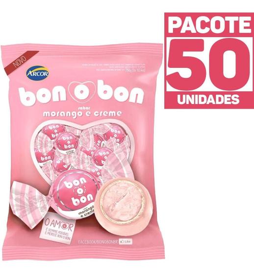Bombom Bon O Bon Arcor Recheio Beijinho 750g Pacote 50un - Bombom - Magazine Luiza