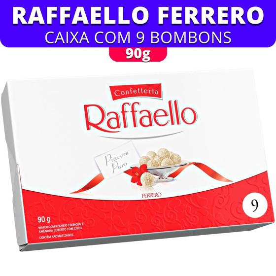Bombom Raffaello Confetteria Ferrero Caixa 90g - Confetteria Raffaello ...