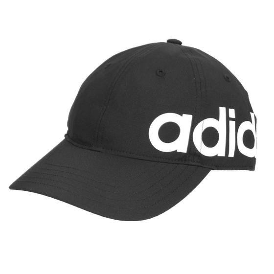 Boné Adidas Baseball Bold Aba Curva - Preto e Branco - Boné Esportivo ...