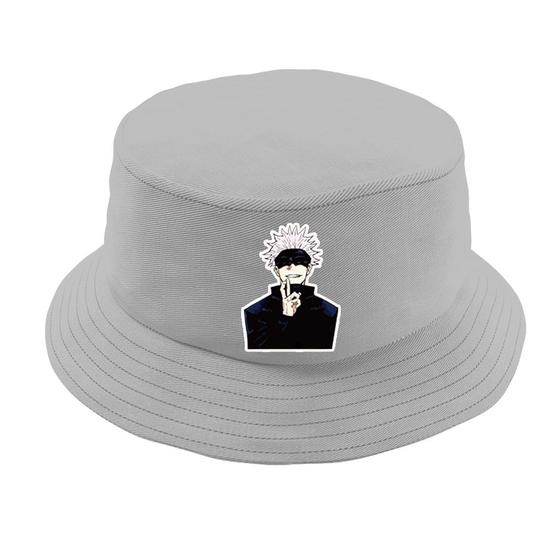 Boné Bucket Hat Chapéu Unissex Anime Jujutsu Kaisen Satoru Gojo - T ...