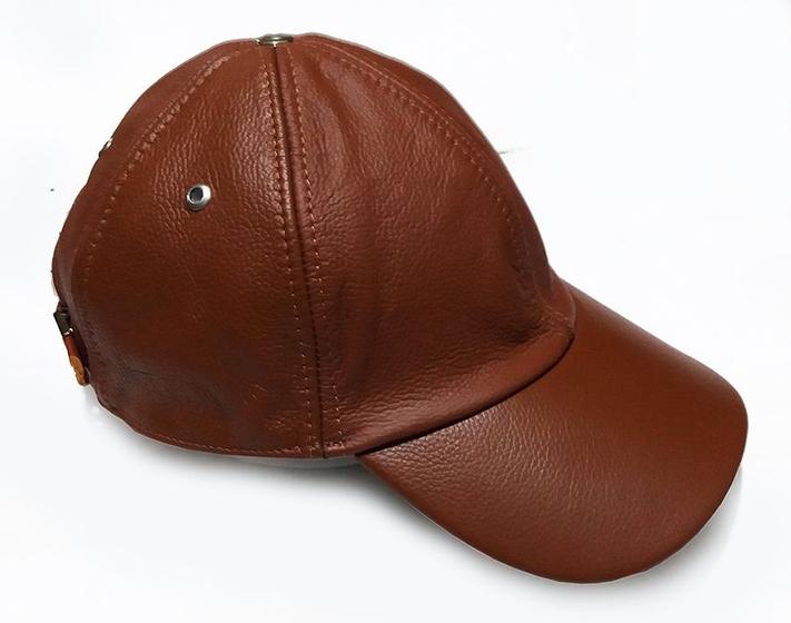 Boné de Couro na cor Marron Claro - Riks - Boné - Magazine Luiza