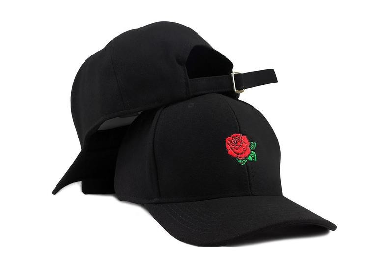Boné Fitão Com Rosa Aba Curvada Snapback Masculino Feminino Com ...