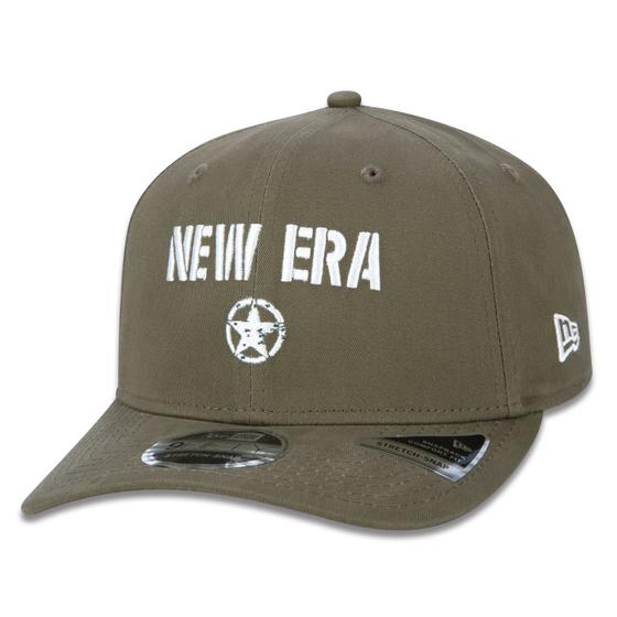 Bone New Era 9FIFTY Stretch Snap Snapback Aba Curva Neutral Wild Aba ...