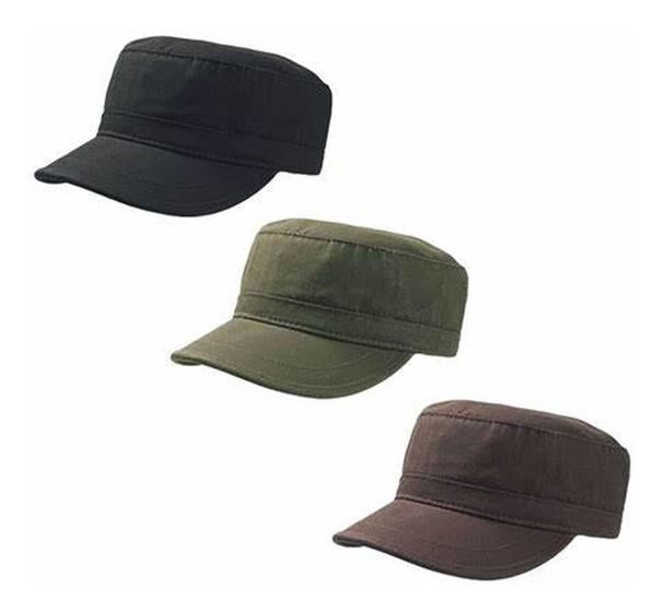 Bone Quepe Tipo Militar Liso Camping Tatica Cap Aba Curva - Empório do ...