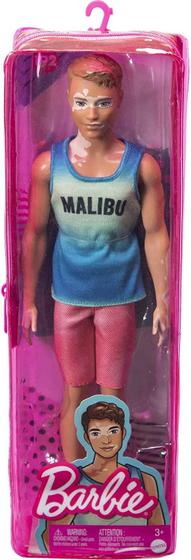 Boneca Articulada Barbie - Ken Fashionista Vitiligo Malibu - Mattel ...