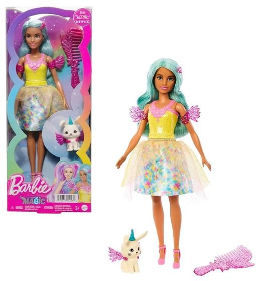 Boneca Articulada Barbie Malibu Um Toque de Magia Fada Cabelo Azul Com ...