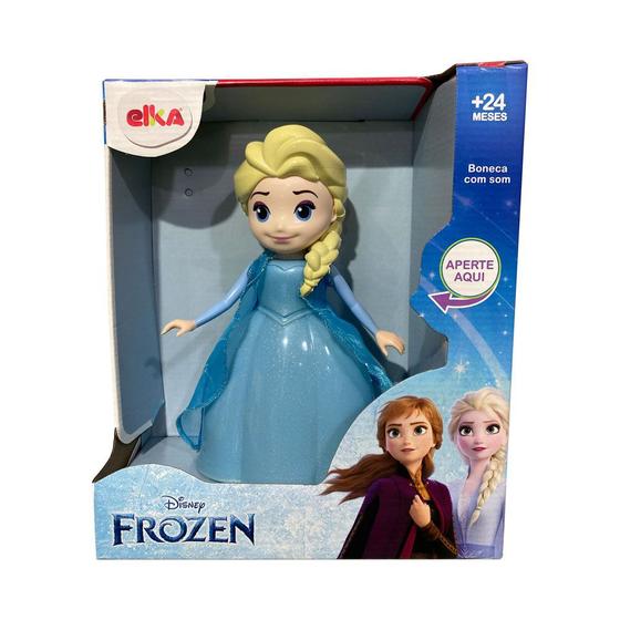 Boneca Articulada Elsa Disney Frozen Elka Com Sons 24cm - Bonecas ...