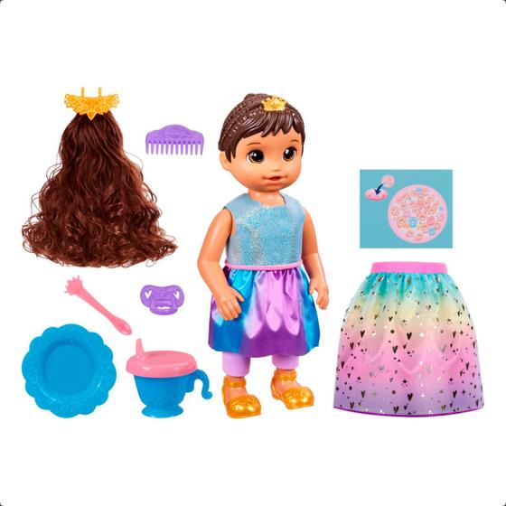 Boneca Baby Alive Bebê Chá De Princesa Loira e Morena Hasbro - Boneca ...