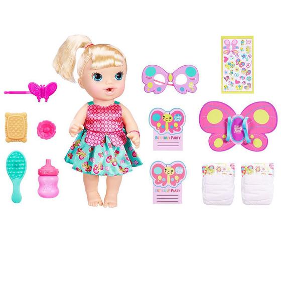 Boneca Baby Alive Festa Das Borboletas Loira - Hasbro - Boneca Baby ...