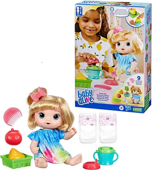 Boneca Baby Alive Loira Hora do Suco - Boneca Baby Alive - Magazine Luiza