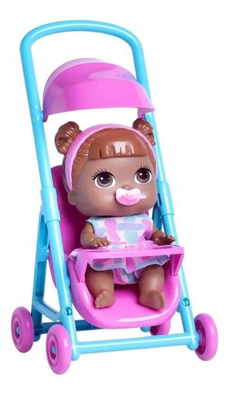 Boneca Baby Collection Alive Passeio C/ Carrinho Todas Cores ...