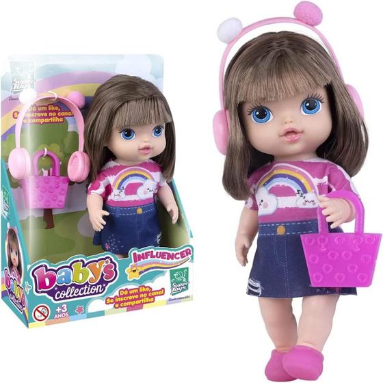Boneca Baby Collection Influencer Inlfuenciadora Morena 475 - Super ...