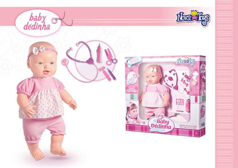 Boneca Baby Dedinha Brinquedo Infantil - Nova Toys - Bonecas - Magazine ...