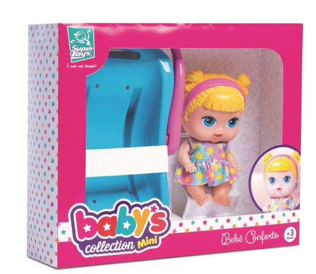 Boneca Baby'S Collection Mini Bebê Conforto Super Toys - Bonecas ...