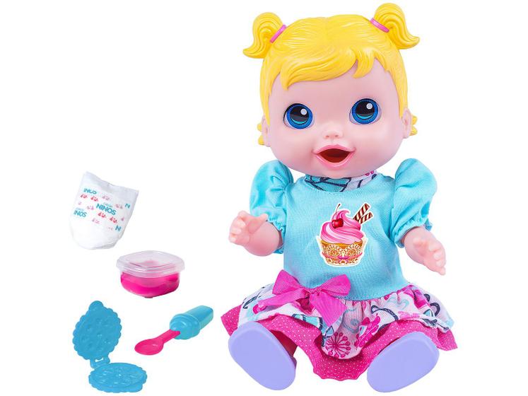 Boneca Babys Collection Comidinha - com Acessórios Super Toys - Bonecas ...