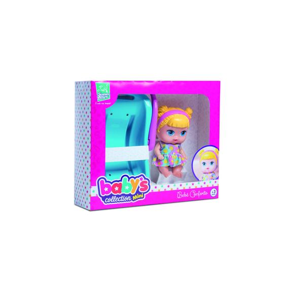 Boneca Babys Collection Mini Bebê Conforto Supertoys - Bonecas ...