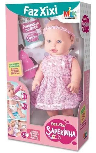 Boneca Barata Faz Xixi De Verdade + Mamadeira + Fralda Milk - Bonecas ...