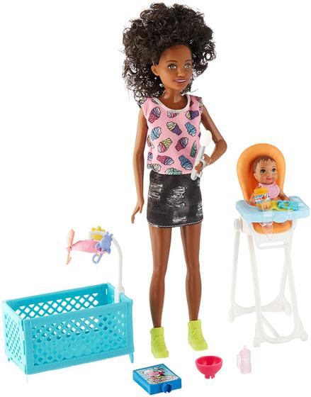 Boneca Barbie Babá com Acessório Bebê - Cabelos Loiros - Boneca Barbie ...