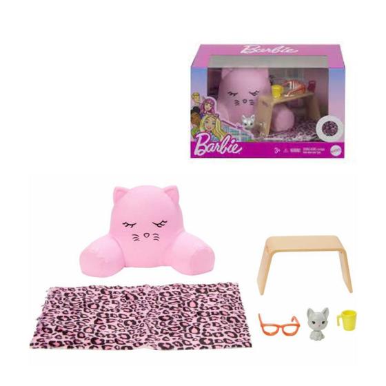 Boneca Barbie Bichinho de Estimação c/Móveis 3+ GRG56 Mattel - Boneca ...