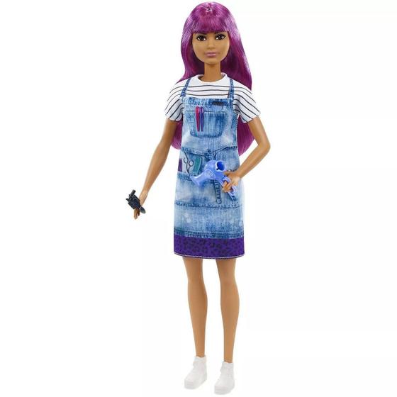 Boneca Barbie Cabeleireira Profissões Divertida 30 Cm Mattel - Bonecas ...