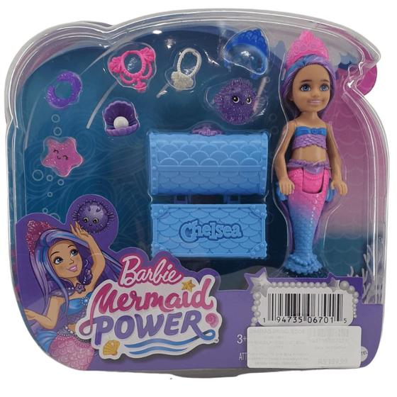 Boneca Barbie Chelsea Sereia Mermaid Power HHG57 - Mattel - Bonecas ...