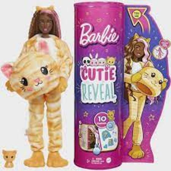 Boneca Barbie Cutie Reveal C/ Fantasia de Bicho de Pelúcia e Pet ...