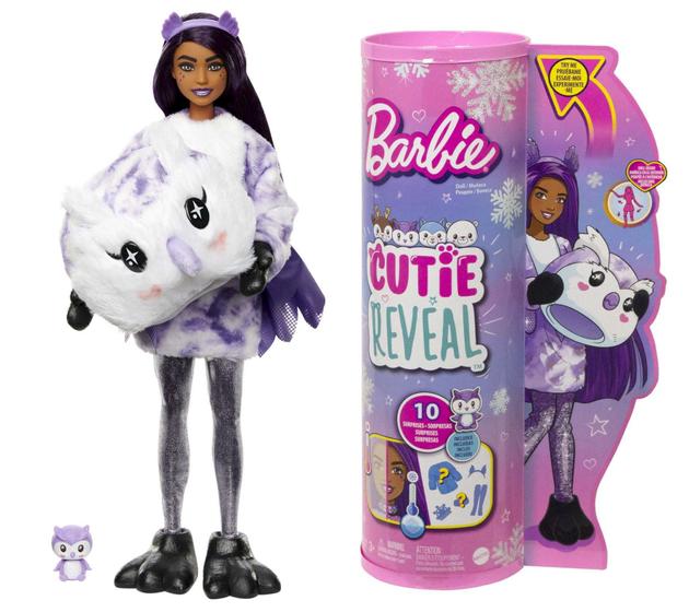 Boneca Barbie Cutie Reveal C/ Fantasia de Bicho de Pelúcia e Pet ...