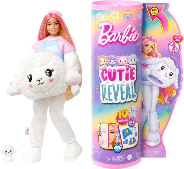 Boneca Barbie Cutie Reveal C/ Fantasia de Bicho de Pelúcia e Pet ...