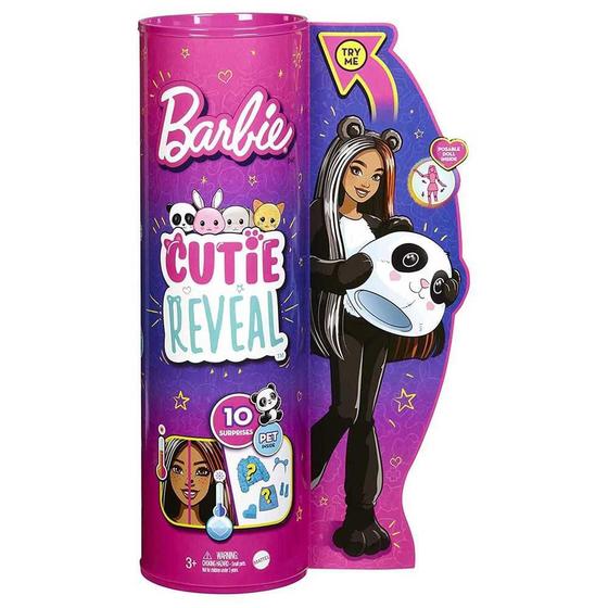 Boneca Barbie Cutie Reveal Fantasia Bicho De Pelúcia E Pet - Mattel ...