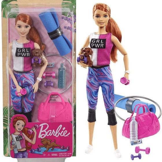 Boneca Barbie Dia de Spa Academia com Pet 3+ GKH73 Mattel - Bonecas ...