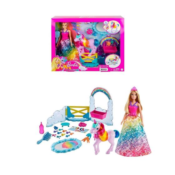 Boneca Barbie Dreamtopia Unicórnio Arco Íris 3+ GTG01 Mattel - Bonecas ...