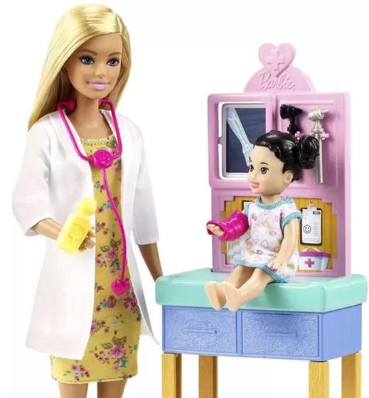 Boneca Barbie Médica Pediatra C/ Acessórios DHB63/GTN51 - Mattel ...