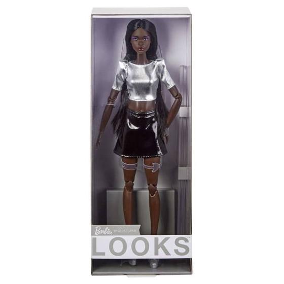 Boneca Barbie Negra Linha Look Extra Articulada Hbx93 Mattel - Boneca ...