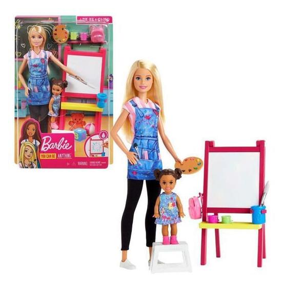 Boneca Barbie Professora De Artes Profissões - Mattel GJM29 - Boneca ...
