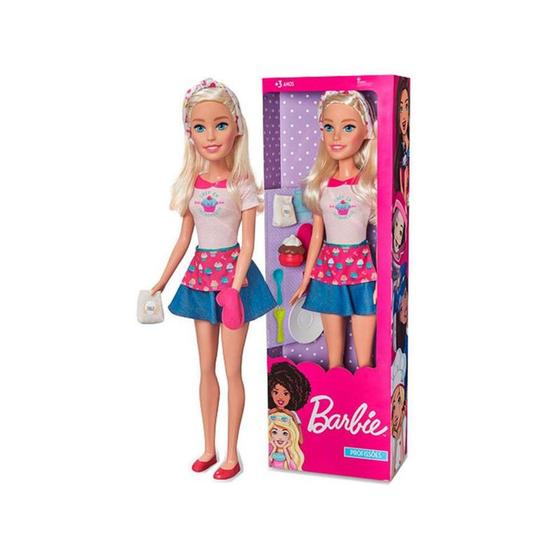 Boneca Barbie Profissões Barbie Confeiteira 65Cm Pupee 1275 - puppe ...