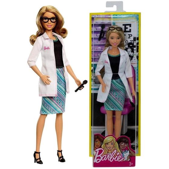 Boneca Barbie Profissões Oftalmologista Médica Olhos - Mattel - Bonecas ...