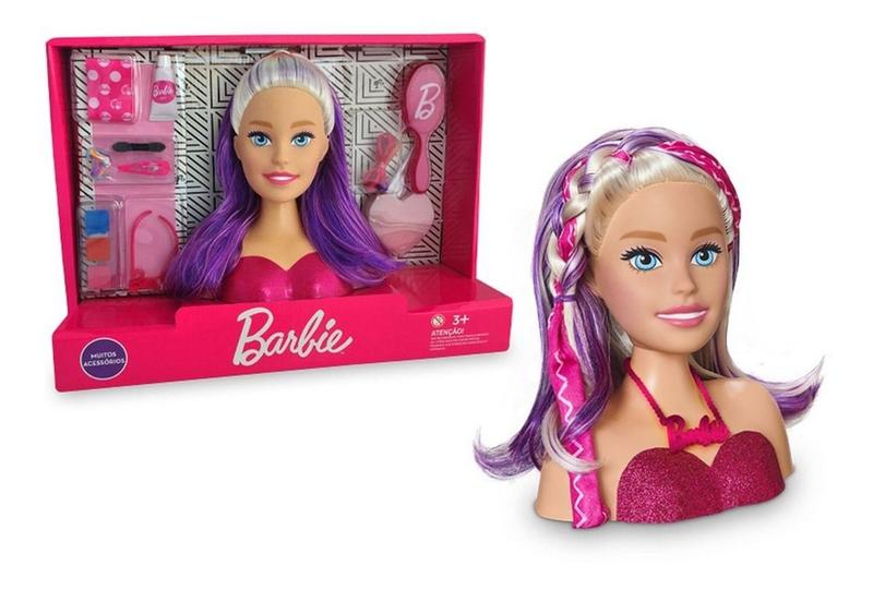 Boneca Barbie Styling Head Faces Para Maquiar Com Acessórios - PUPEE ...