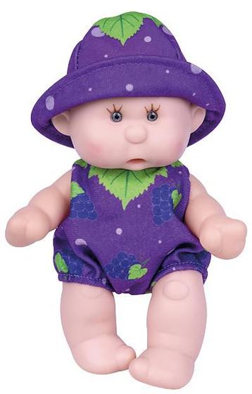 Boneca Bebe Com Cheirinho Fruity Baby Uva 100% Vinil 22 Cm - Super Toys ...