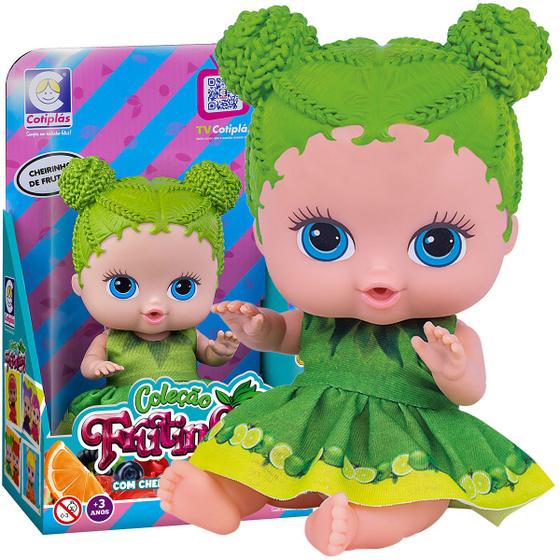 Boneca Bebe Frutinhas Com Cheirinho De Frutas Limão - Cotiplás - Boneca ...