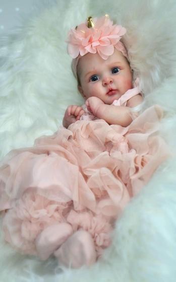 Boneca Bebê Reborn Artesanal Realista De 20 Polegadas NPK Jocy Recém ...