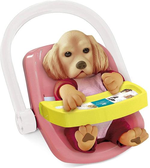 Boneca Bebê Reborn Coleção Filhotinhos Pet Hora do Passeio - Roma ...