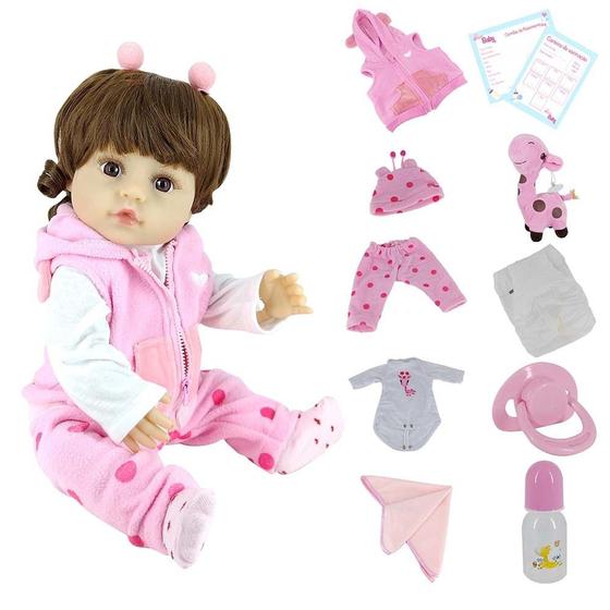 Boneca Bebê Reborn Laura Baby Isadora Corpo 100% Vinil - Shiny Toys ...