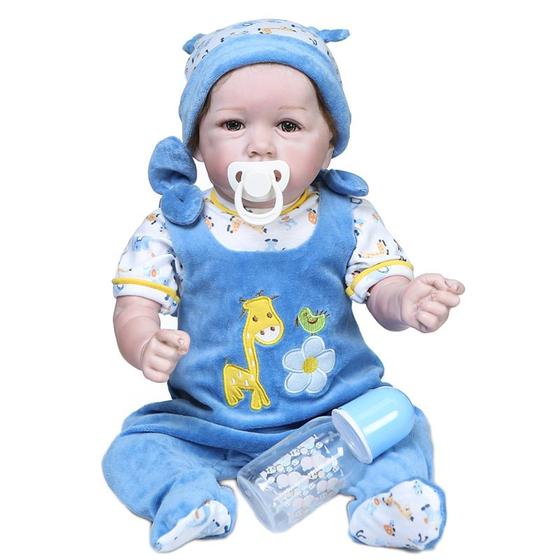 boneca bebe reborn menino realista corpo todo de silicone - npk ...
