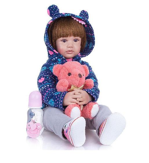 Boneca bebe reborn Rafaela 60cm KEIUMI - Bonecas - Magazine Luiza