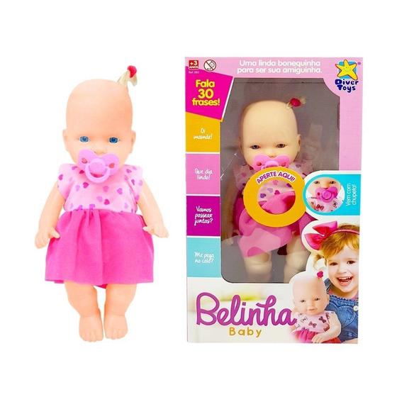 Boneca Belinha Baby 30 Frases Diver Toys - Bonecas - Magazine Luiza